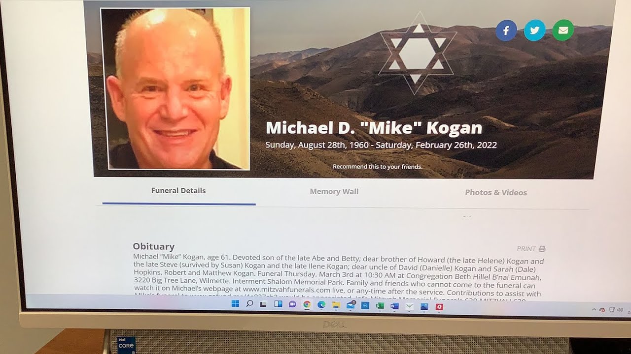 Michael D. “Mike” Kogan Interment - YouTube