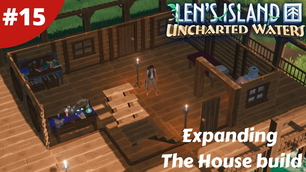 Expanding The House Build Laying The Foundations - Len's Island - #15 ...