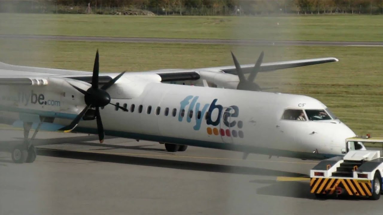 FlyBe Dash 8 Q400 Take Off Part 2 G-JECF - YouTube