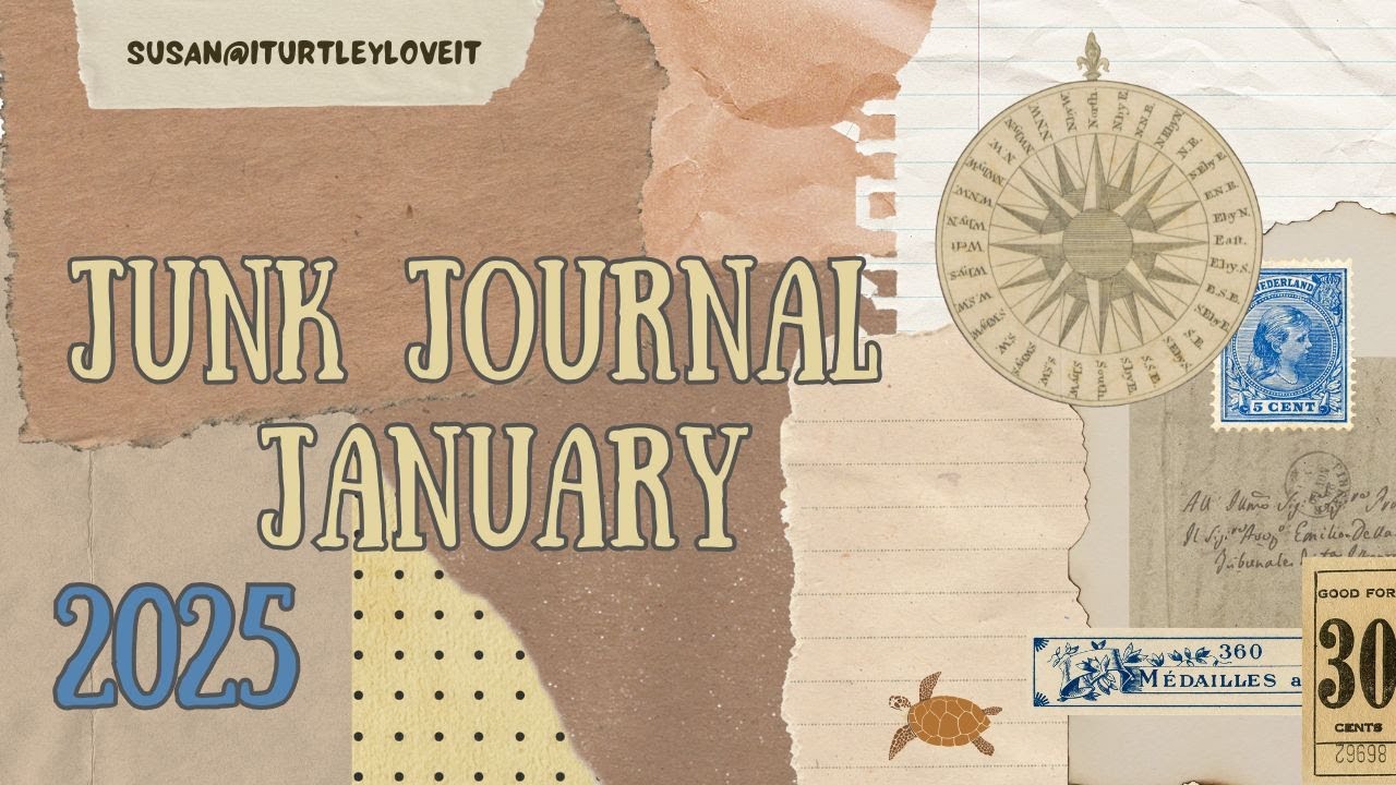 Junk Journal January 2025 Day 1 #junkjournaljanuary - YouTube