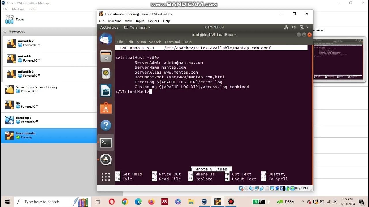 Sistem Operasi, Web Server Berbasis Linux Di VirtualBox - YouTube