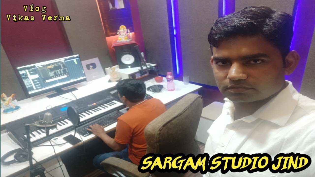 आज song recording के लिए गए Sargam Studio Jind - YouTube
