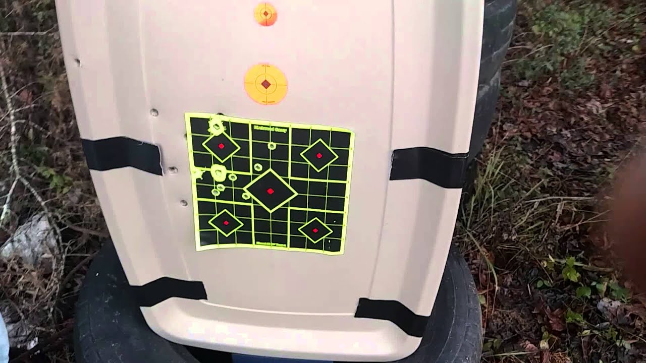 Homemade bullet trap. - YouTube