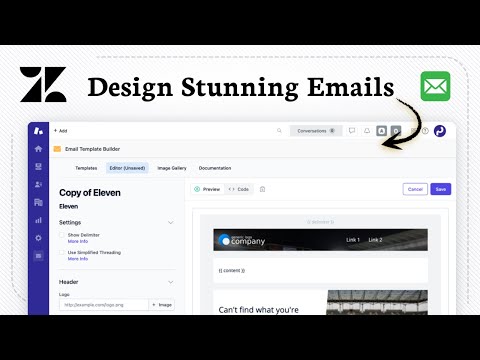 How to create an HTML email template in Zendesk