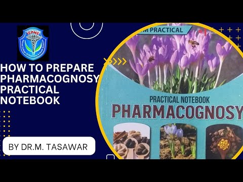 Notebook Pharmacognosy || How to prepare Practical notebook || Pharmacy ...