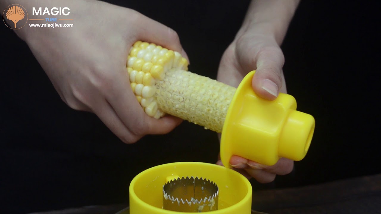 Corn peeling tool - YouTube