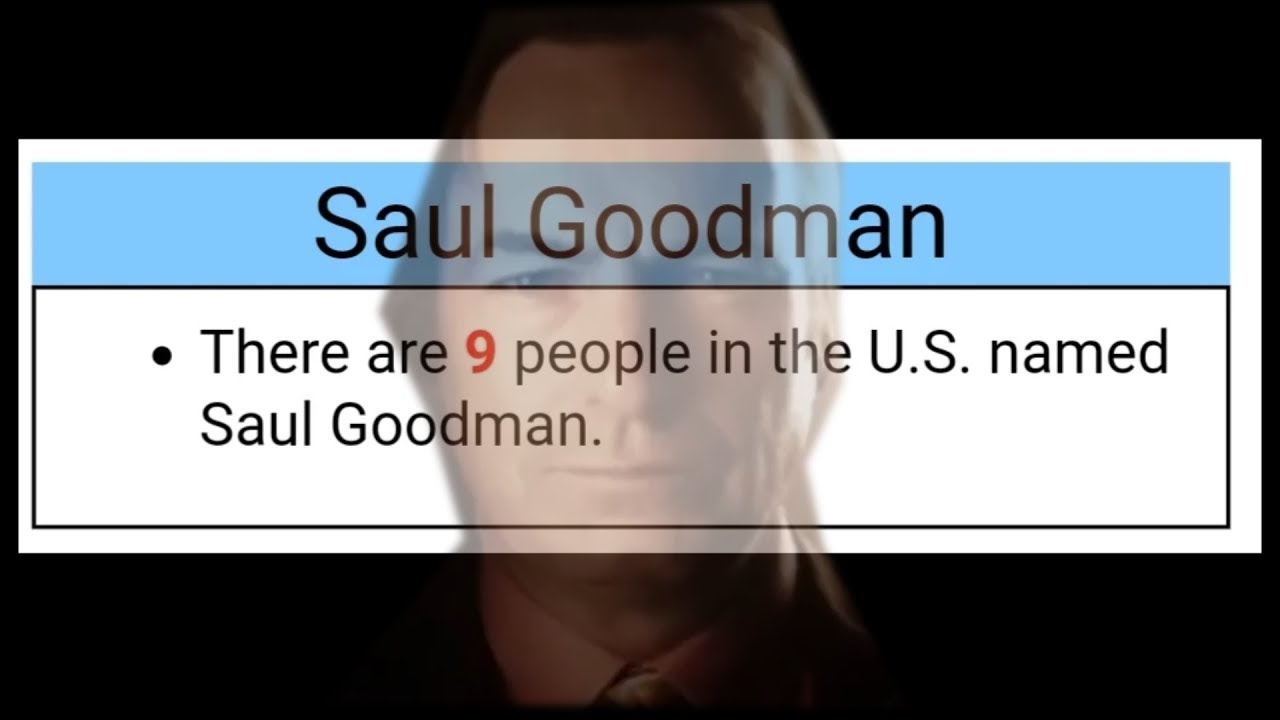 Saul Goodman meme - YouTube