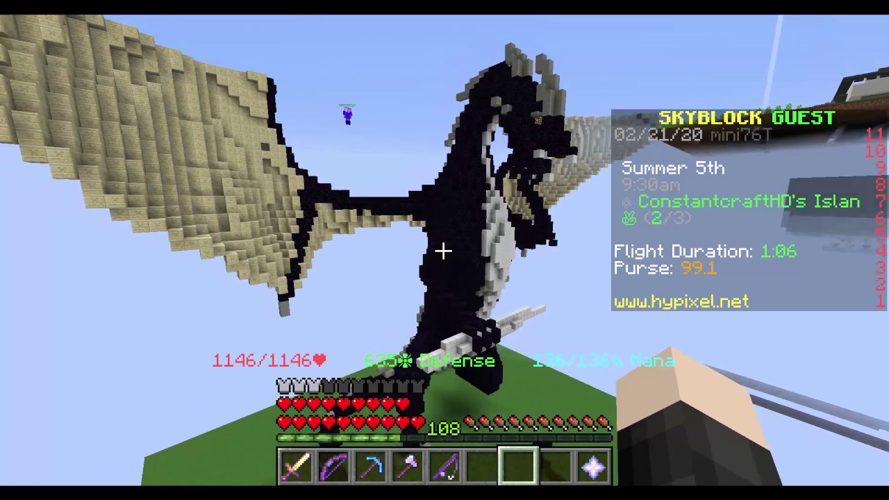 Hypixel Skyblock Part 43, Attack of the Dragons - YouTube