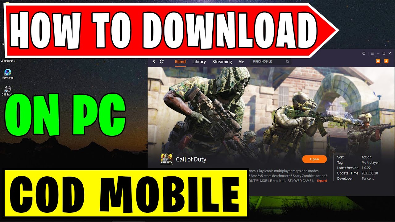 HOW To Download COD Mobile ON PC 2021 & HOW To Install COD Mobile ON PC ...