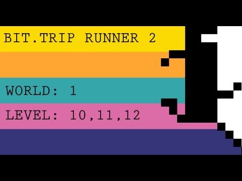BIT.TRIP Runner 2 - World 1 - Level 10,11,12 - YouTube