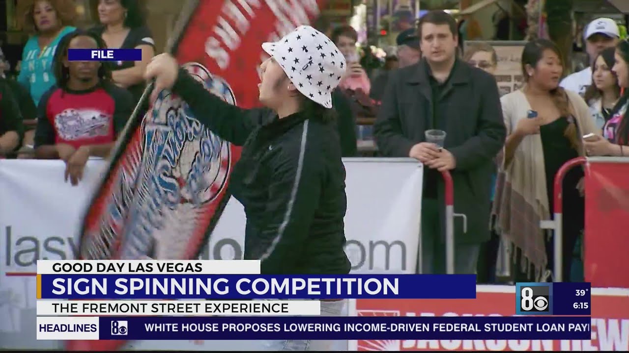 Seeking to be the best sign spinner in the world - YouTube