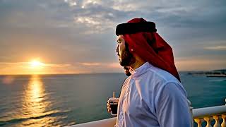 مثال: رجل سعودي ينظر إلى البحر