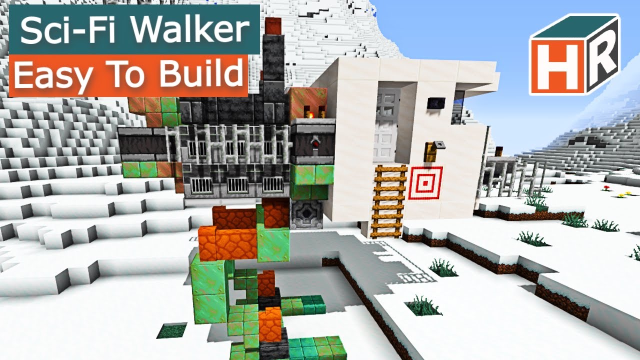Minecraft Snow Walker Vehicle Tutorial - YouTube