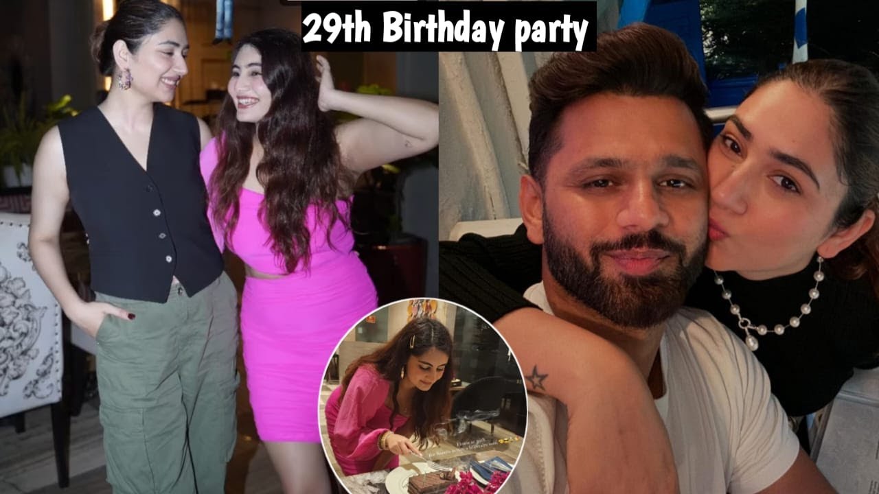 Rahul vaidhya disha parmar arrived vedika bhandari 29th birthday ...
