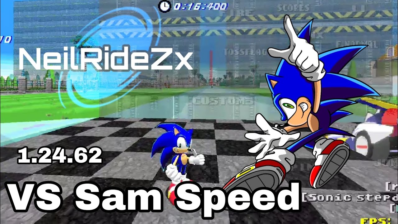 [#SRB2] Vs Sam Speed w/ X Sonic in 1.24.62 - YouTube
