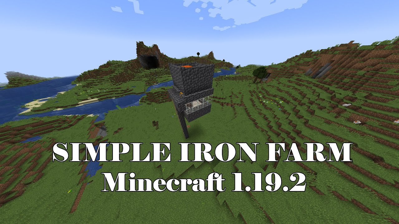 HOW TO make a simple iron farm in Minecraft 1.19.2 tutorial - YouTube