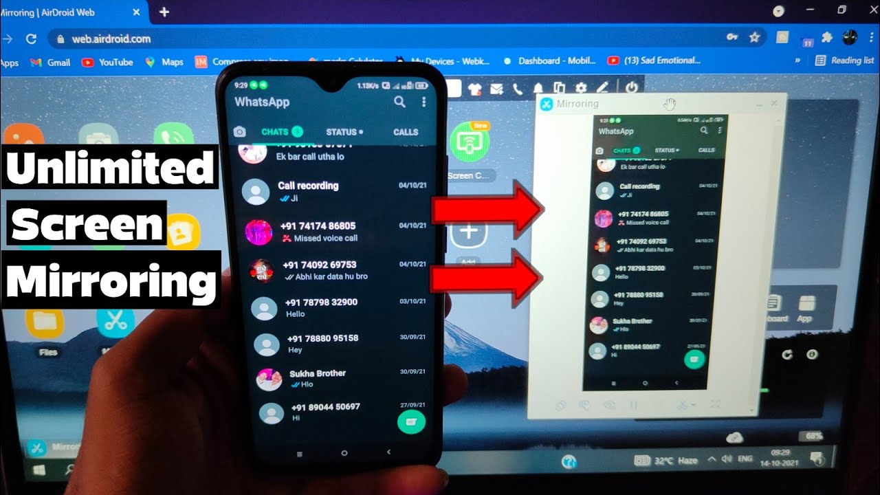 How To use Airmirror [Available on Play store] Top Secret App - YouTube