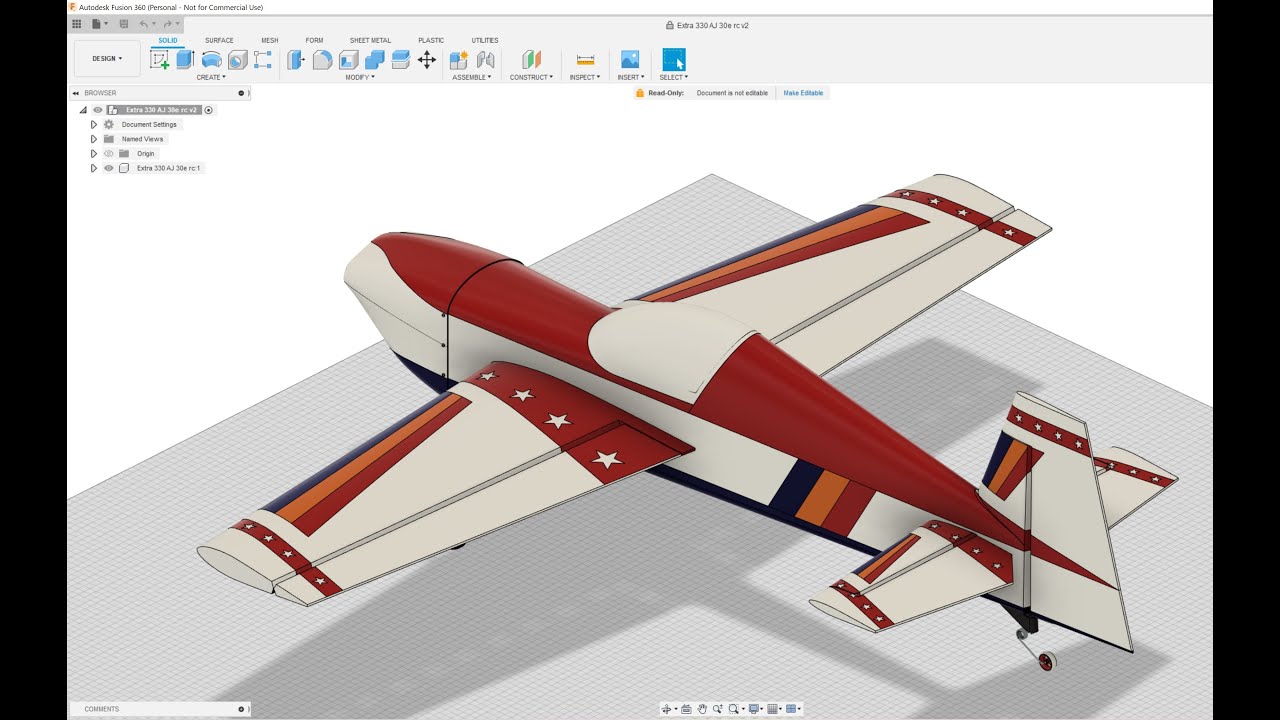 3D Printed Extra 330 RC Airplane - Part 1 - YouTube