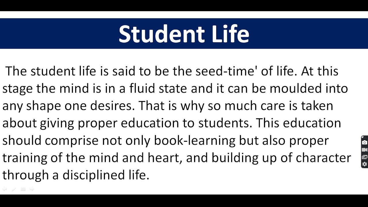 paragraph on Student life English | under 300 word paragraph | short ...