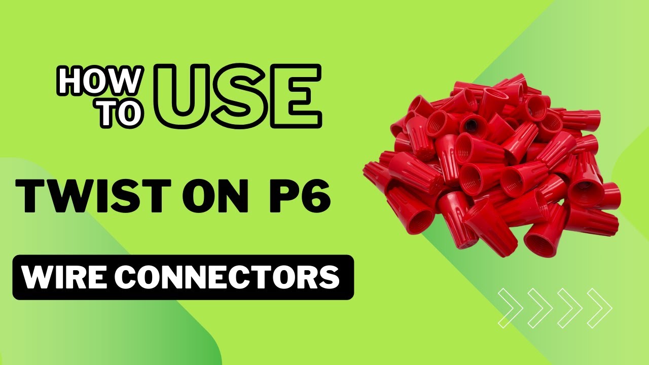 Red P6 Electrical Wire Nuts Connectors For AWG 22-10 UL Listed - YouTube