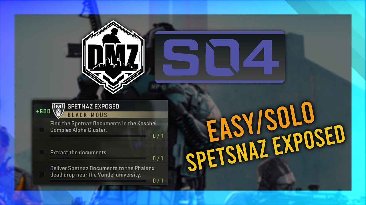 Spetsnaz Exposed (Black Mous) GUIDE | DMZ Season 4 Mission Guide ...