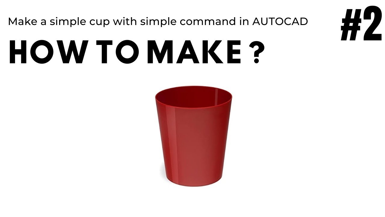 this is my way of making 3d modeling cup with AUTOCAD - YouTube