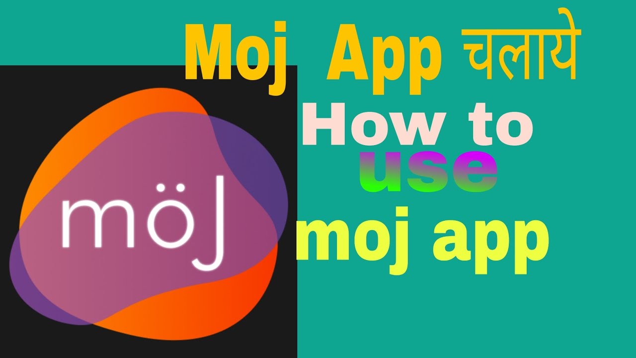 moj app चलाये , How to use moj app - YouTube