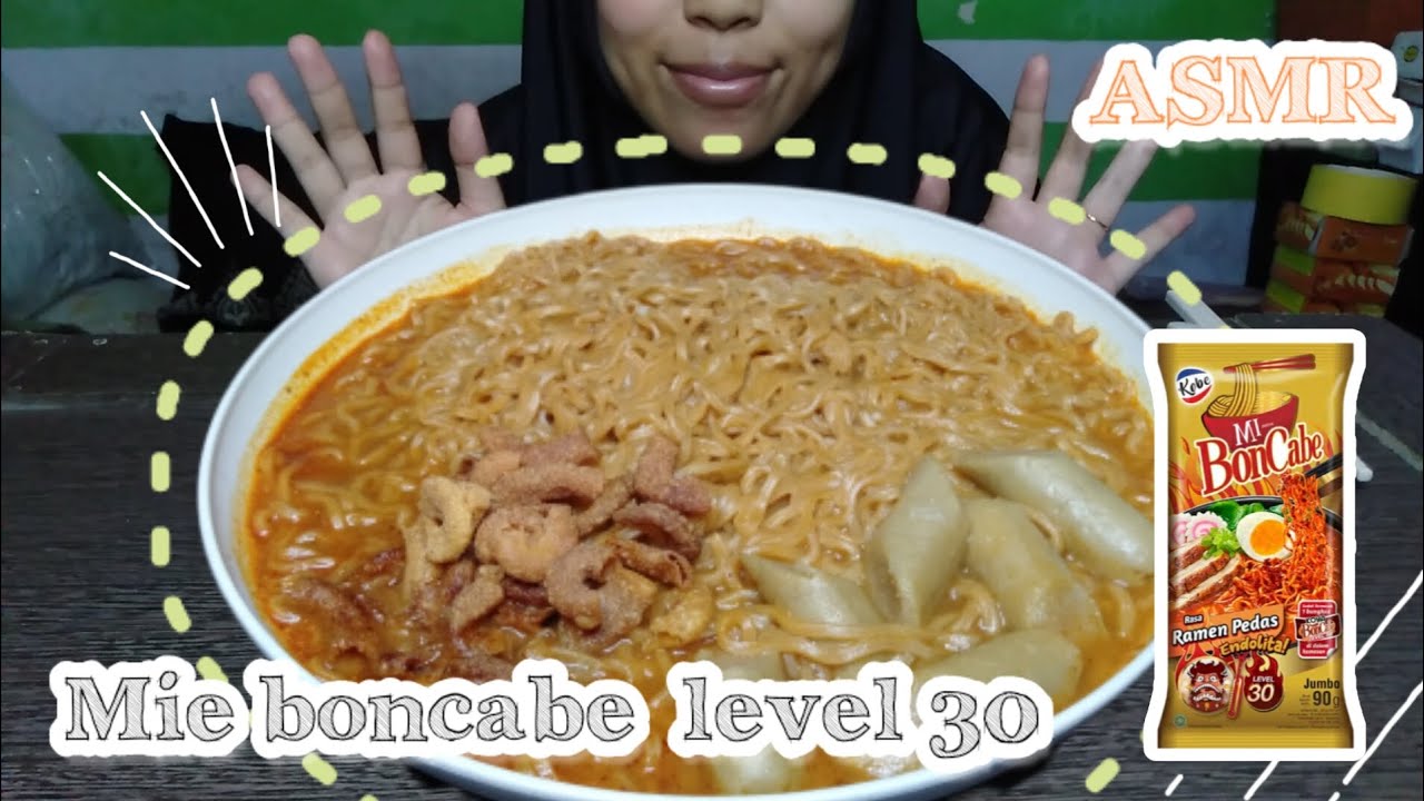ASMR Mie Boncabe Lvl 30 Ramen | ASMR INDONESIA | SAF ASMR - YouTube