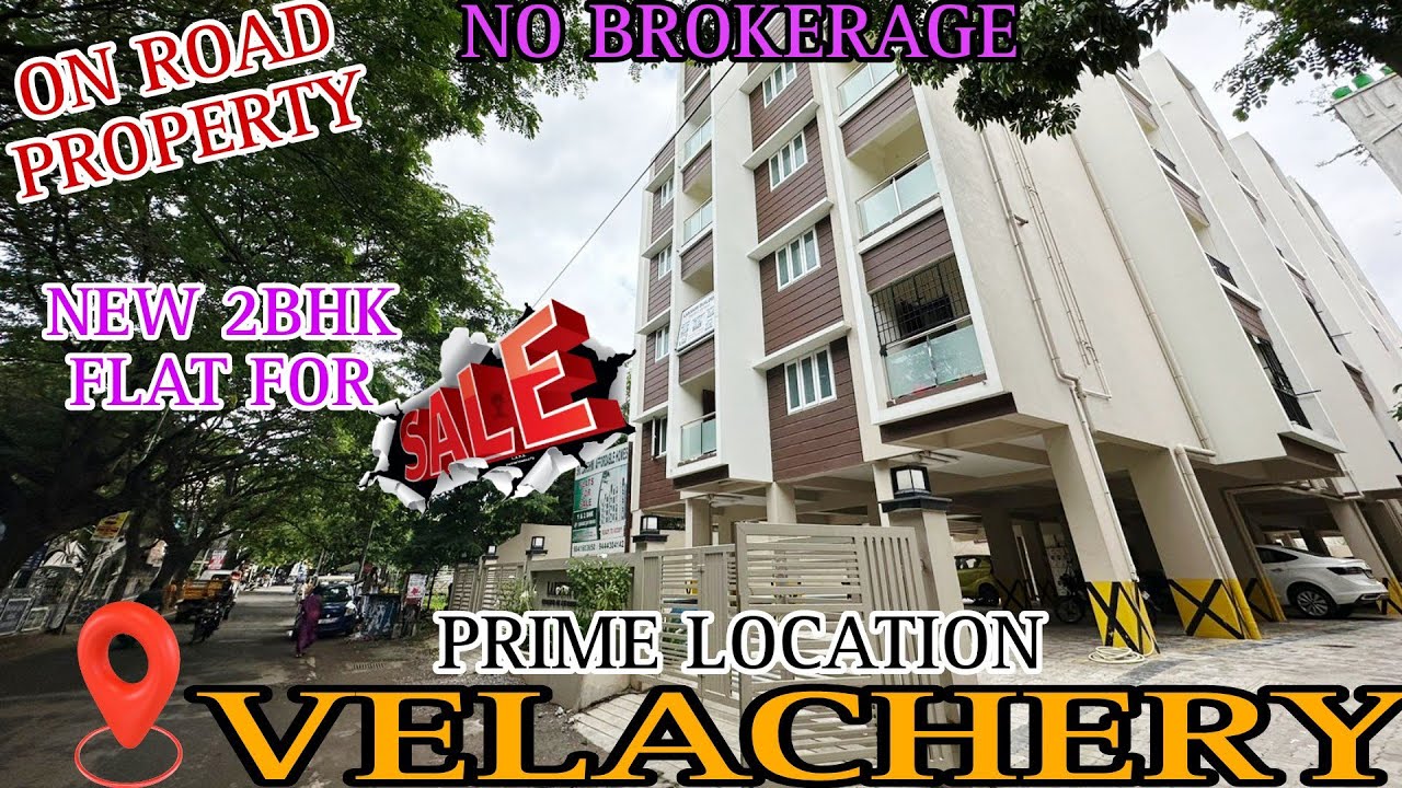 ID166🔥VELACHERY ON ROAD NEW 2BHK FLAT FOR SALE#velacherry - YouTube