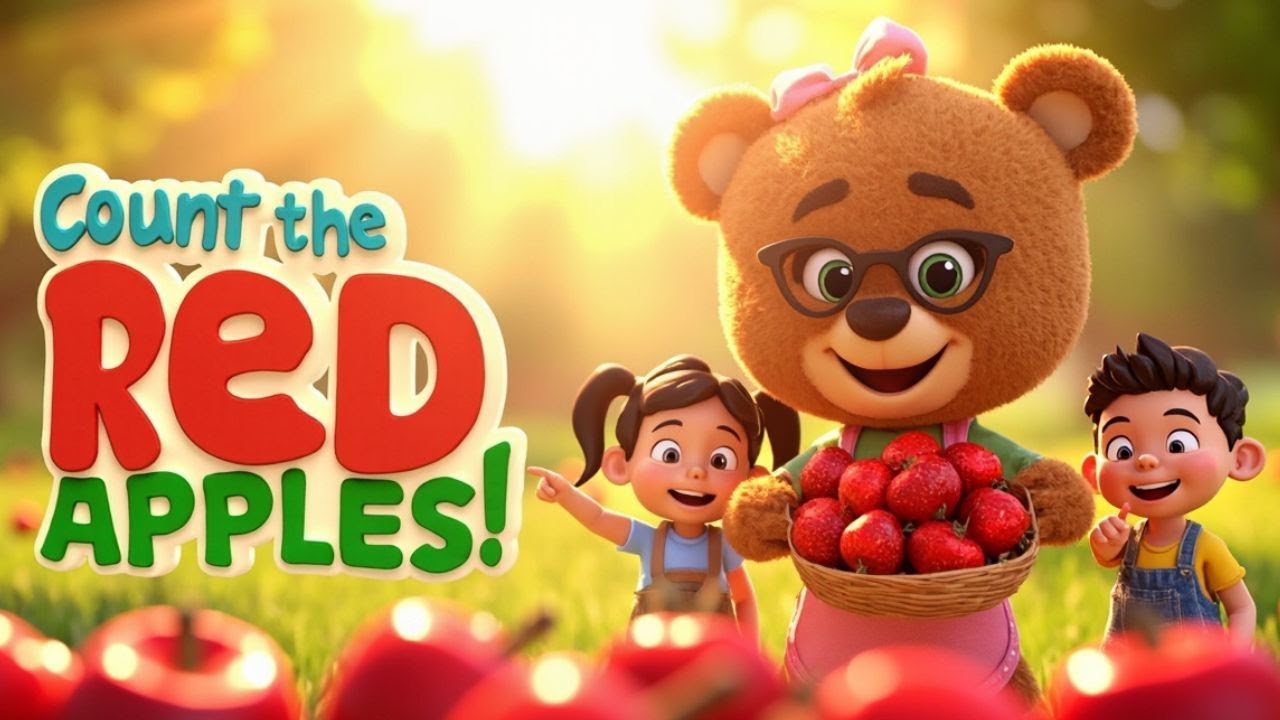 Count the Red Apples! 🍎 | Fun Counting Song for Kids with Mama Ou - YouTube