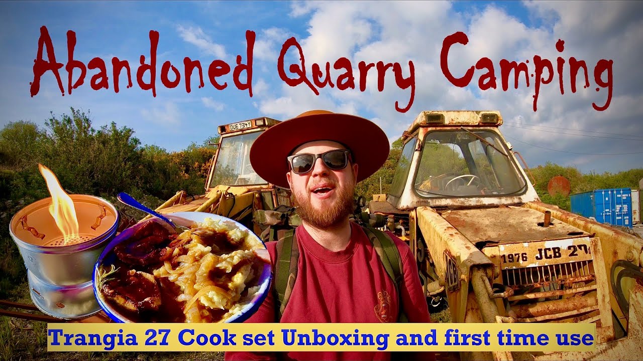 Camping in an Abandoned Quarry and Cooking using a Trangia - Adventure ...