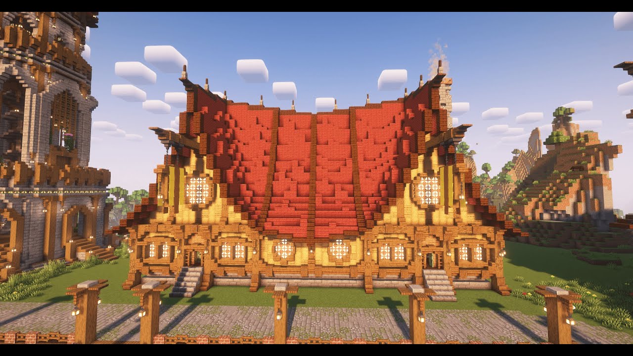Minecraft: Medieval Town Hall - YouTube
