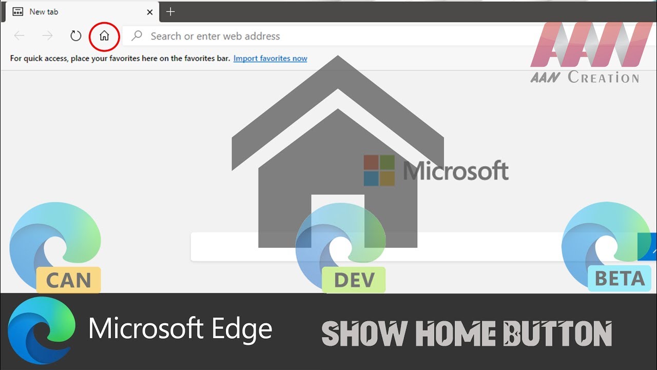 How to Show Home Button on Chromium Version of Microsoft Edge - YouTube