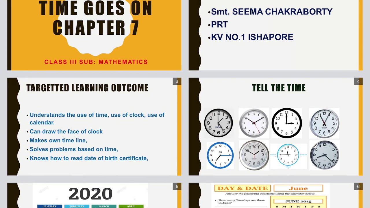 Time goes on class 3 MATHS NCERT - YouTube