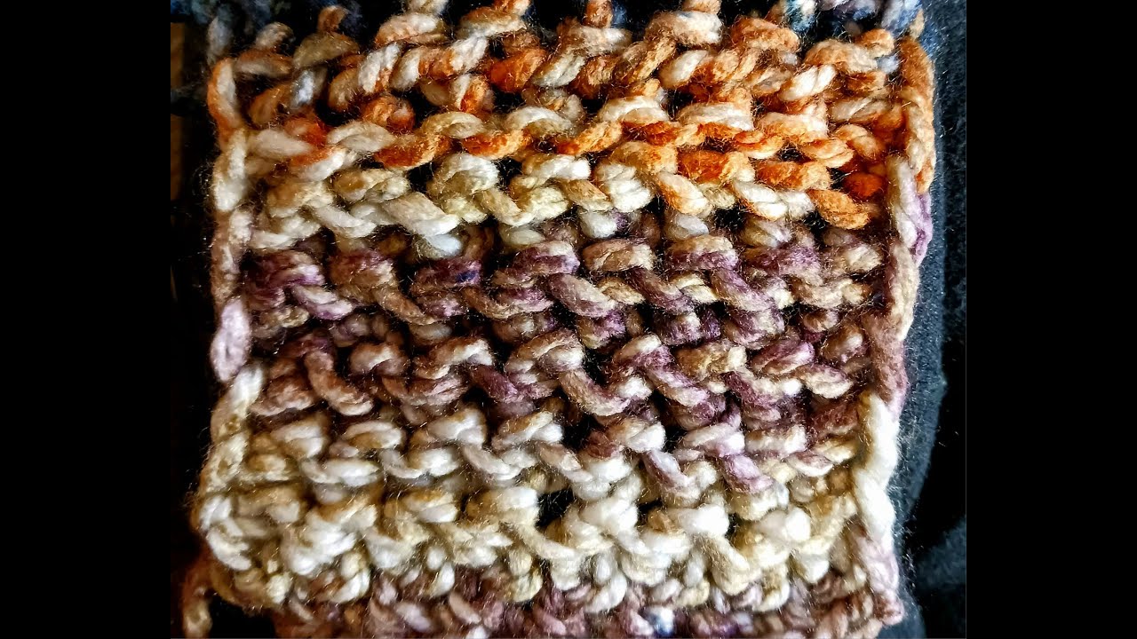 Cassava Stitch good for hats, cowls, scarves, blankets, Loom Knit - YouTube