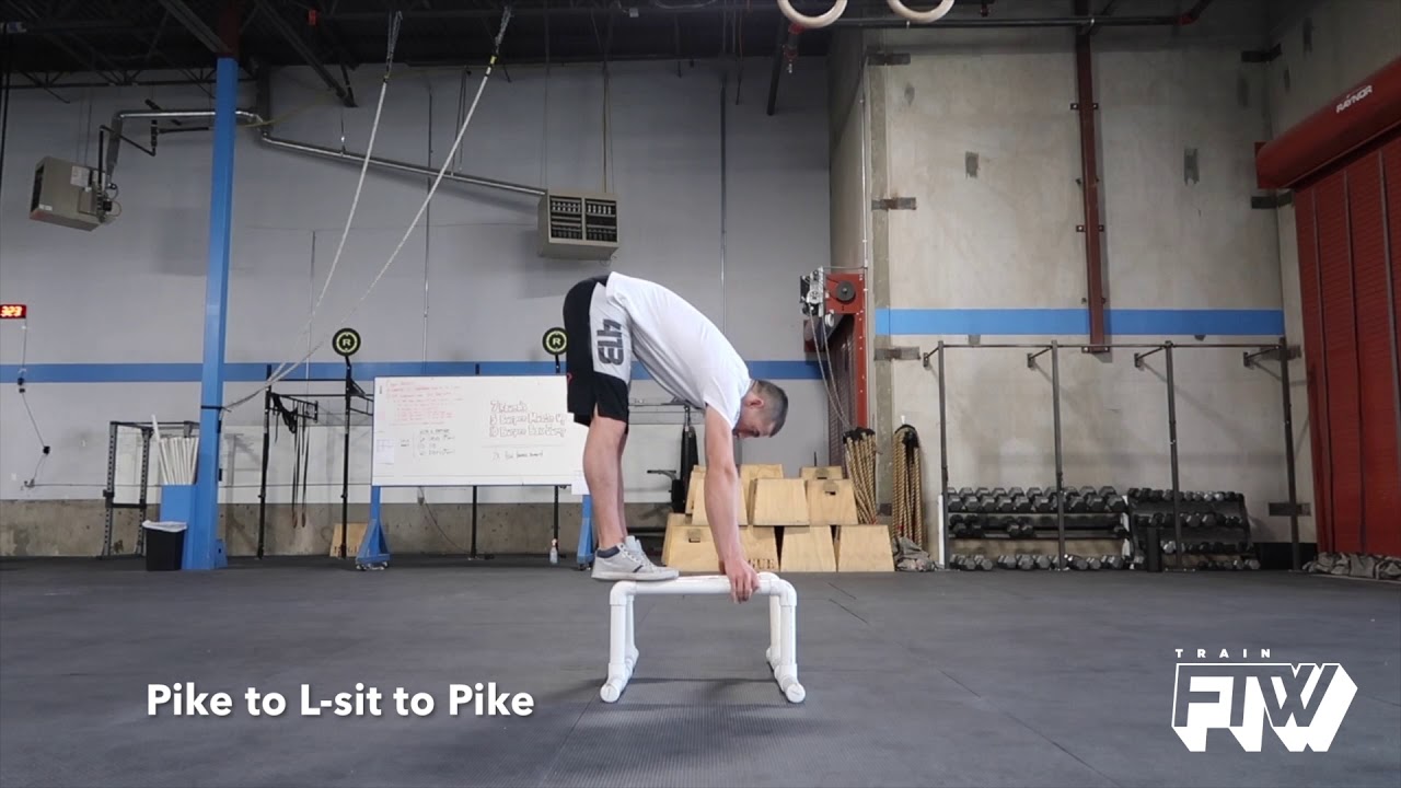 Parallette: Pike to L sit to Pike - YouTube