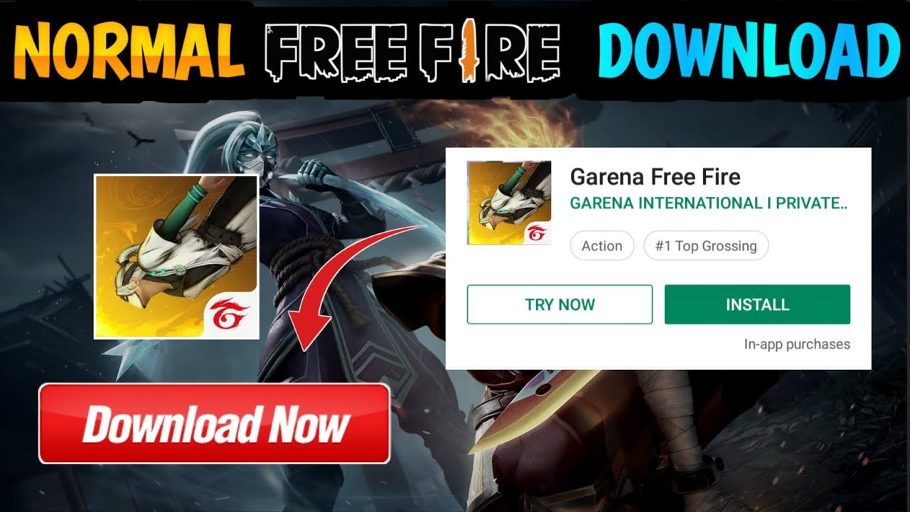 How to Download Normal Free Fire 🤯 #freefire #garenafreefire - YouTube