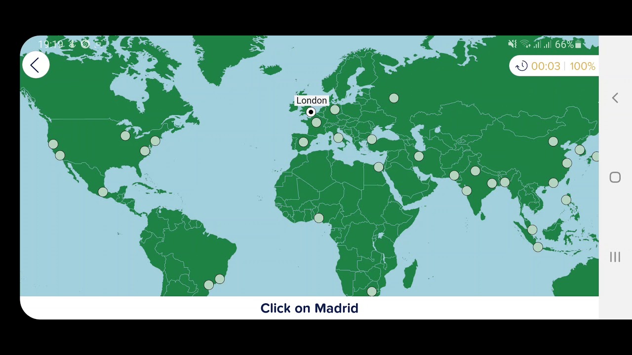 Seterra speedrun - World: 35 Major Cities Mobile app - YouTube