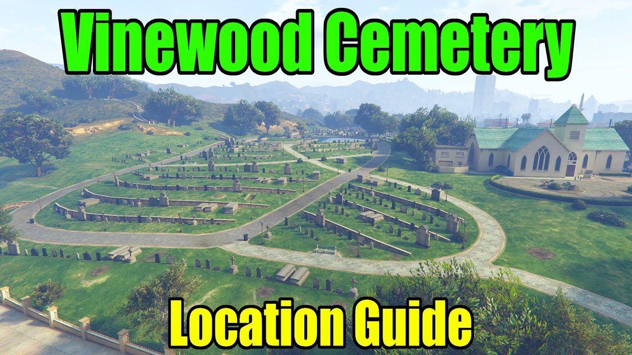 GTA 5 - Vinewood Cemetery Location Guide - YouTube