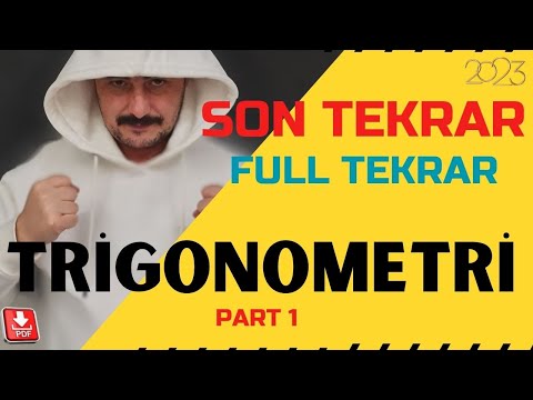 Trigonometri Full Tekrar | Trigonometri Son Tekrar Part 1 |  AYT Matematik Tekrar