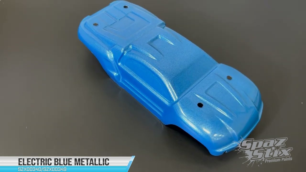 Spaz Stix Electric Blue Metallic Airbrush Ready and Aerosol Paint ...
