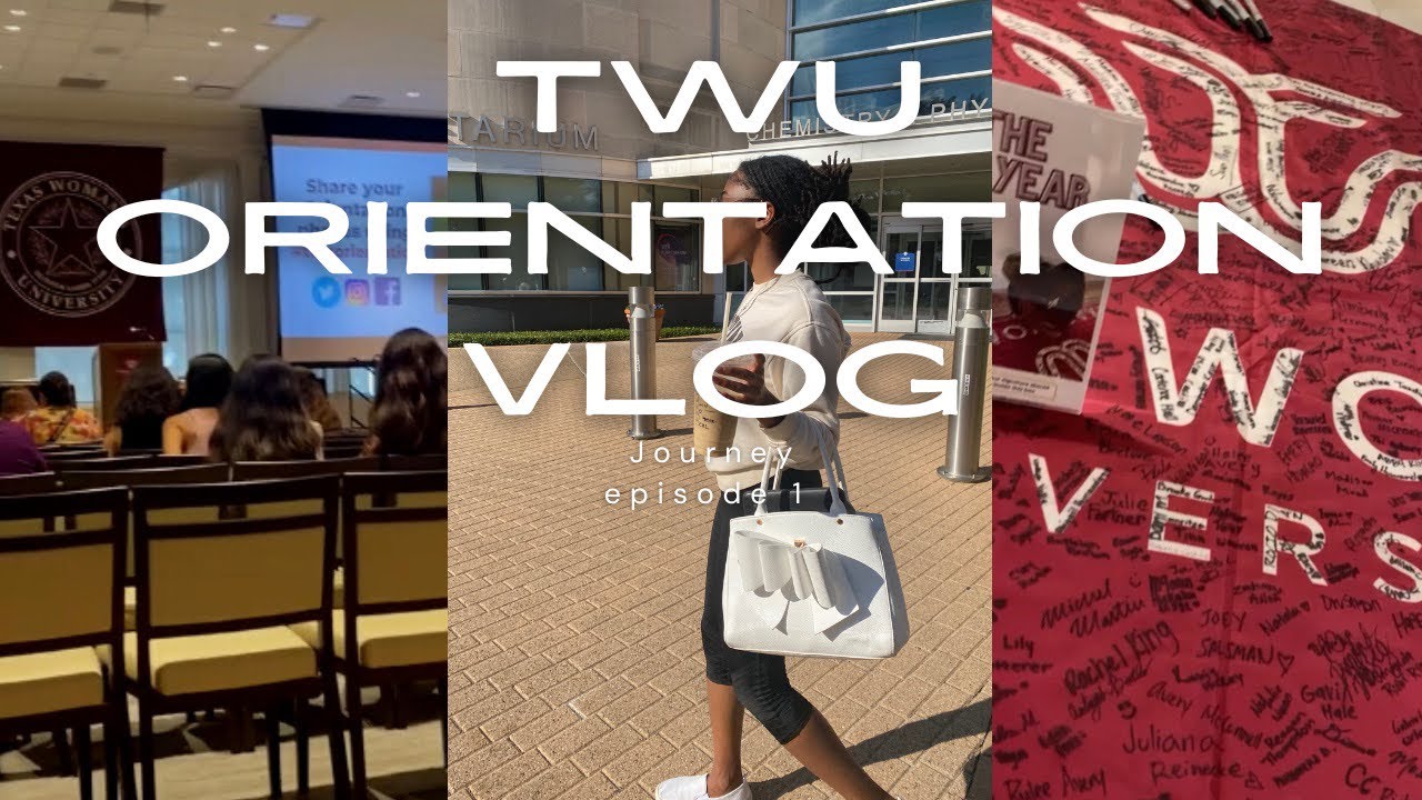 TWU orientation move-in VLOG - YouTube