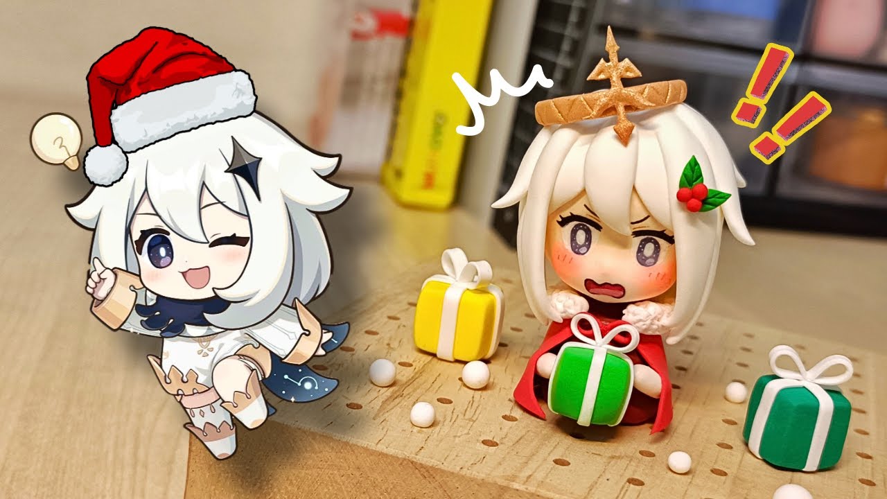【Genshin Impact 原神】Paimon 派蒙 | handmade clay figures【CMY clay】 - YouTube