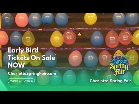 How Many Balloons Can You Pop at the Charlotte Spring Fair - YouTube