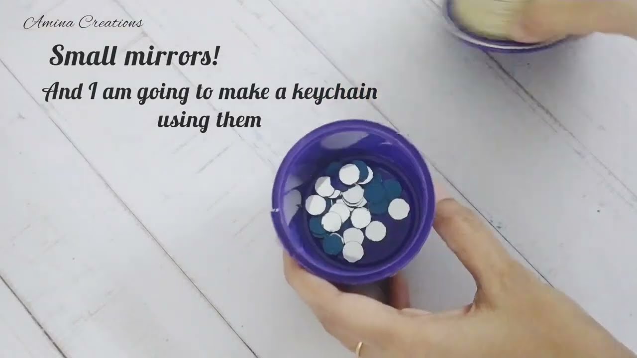 DIY Cool Mirror Keychain making at home/How to make Keychain using ...