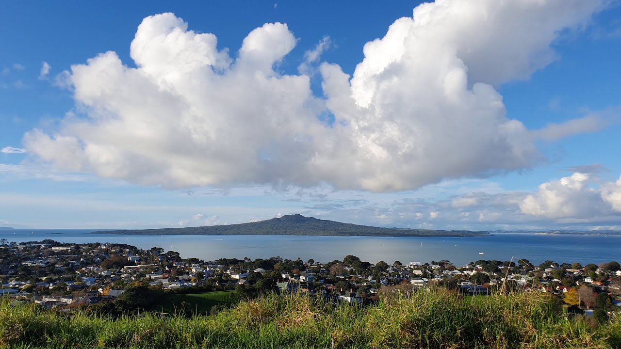 [4K] Rangitoto Island View From Mount Victoria - YouTube
