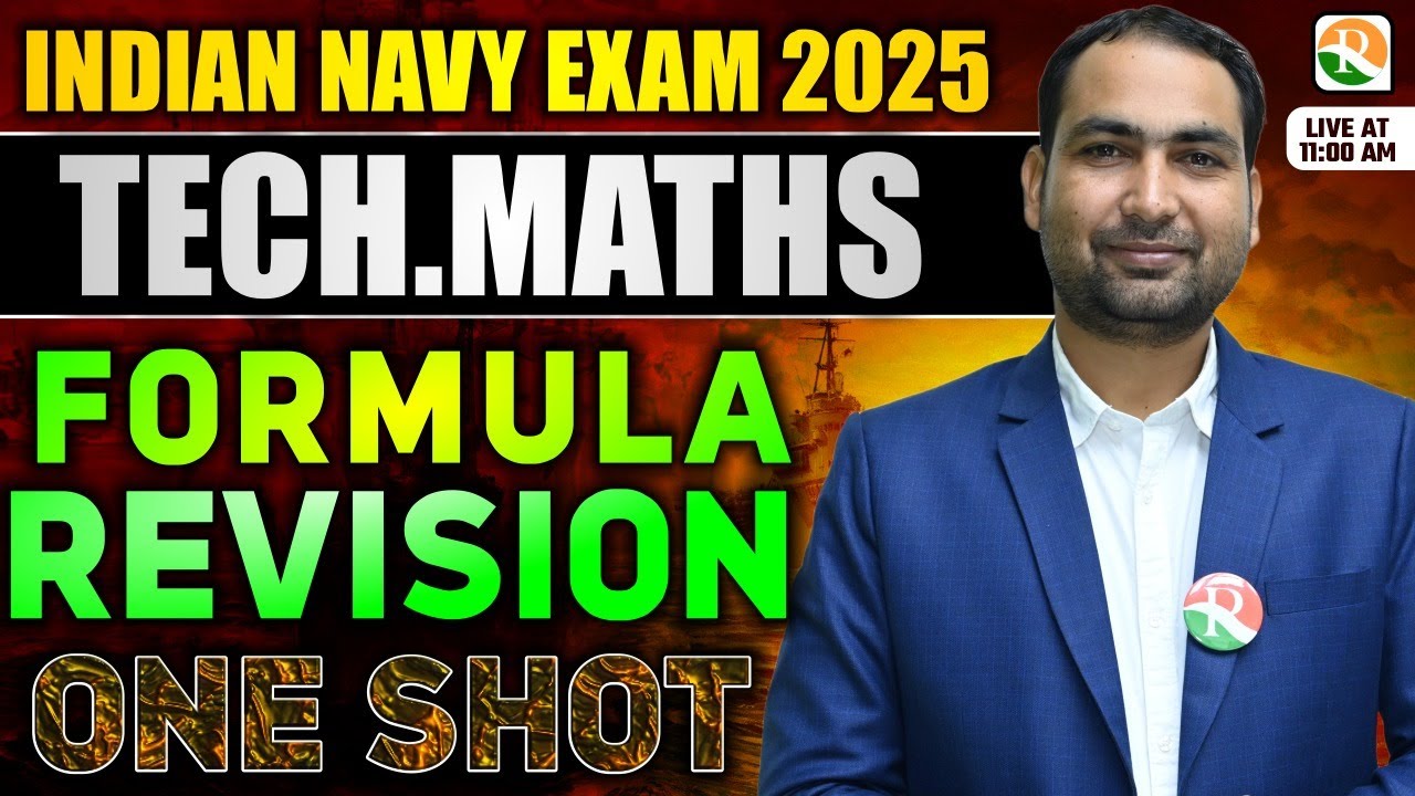 Navy SSR Maths Complete Formula Revision / Navy SSR Maths Formula One ...