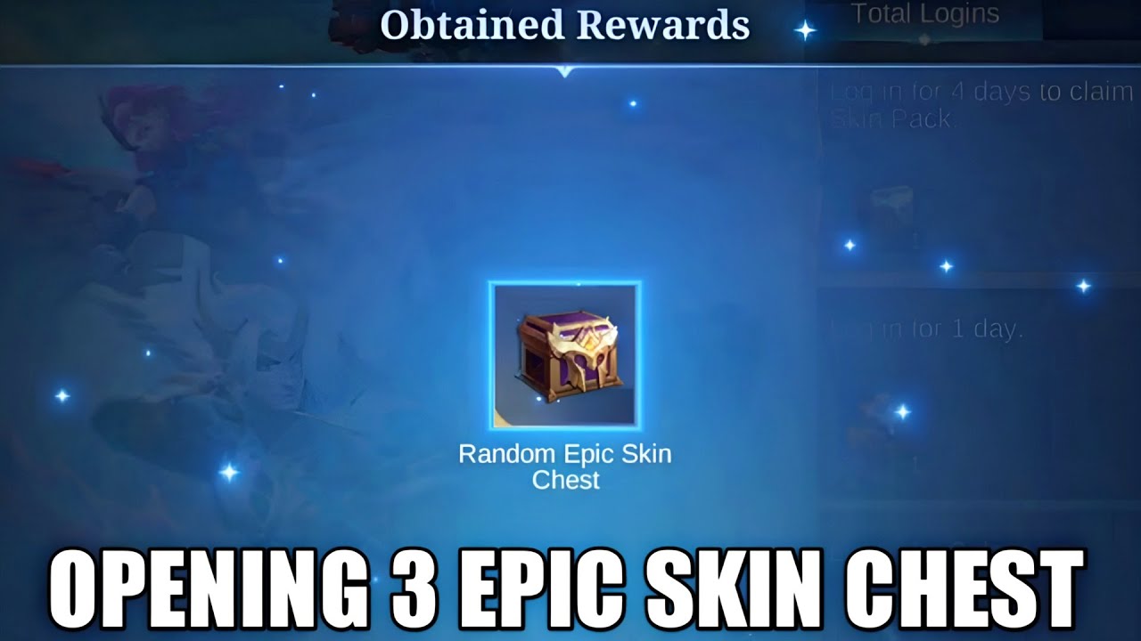 OPENING 3 RANDOM EPIC SKIN CHEST | MOBILE LEGENDS FREE EPIC SKIN - YouTube