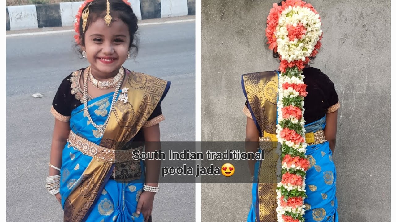 South Indain traditional Poola jada|South Indian phool ki choti|how to ...