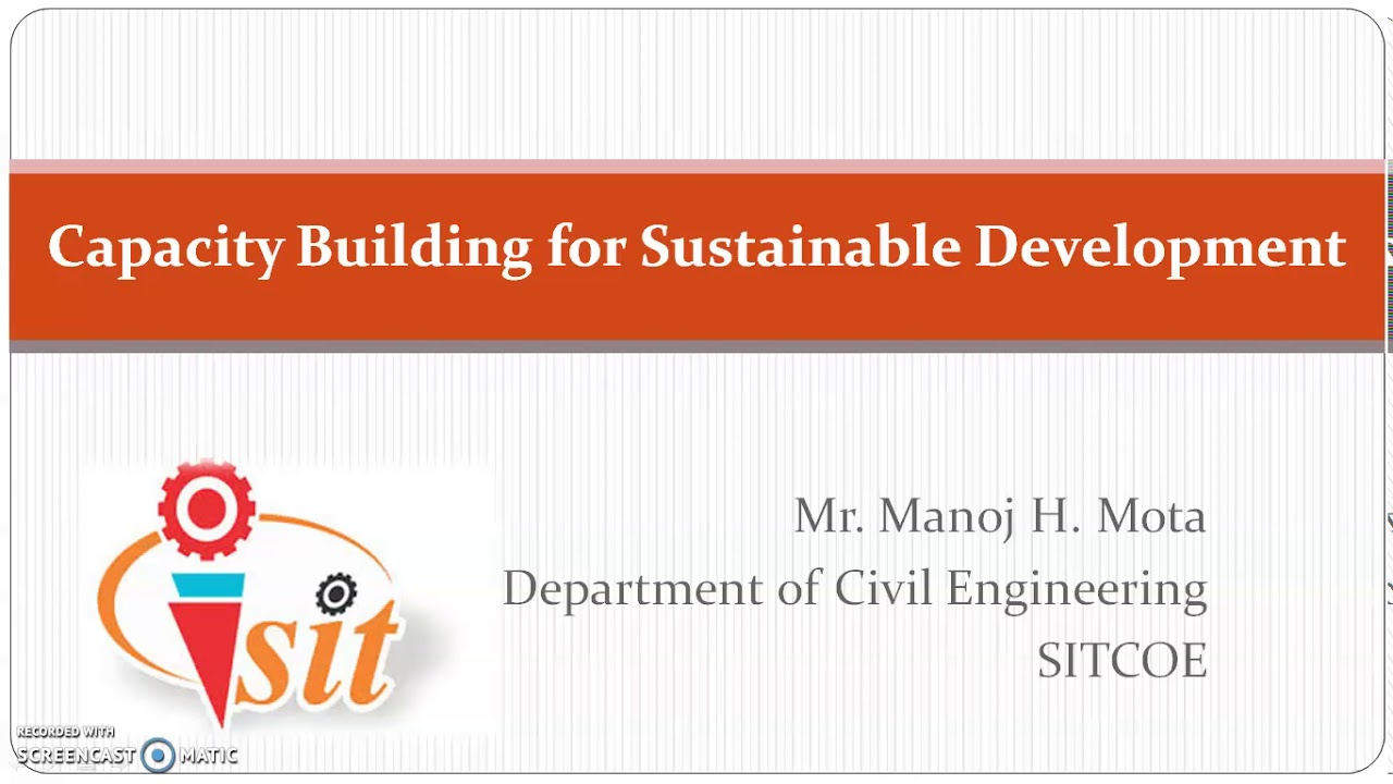 Capacity Building for sustainable development - YouTube